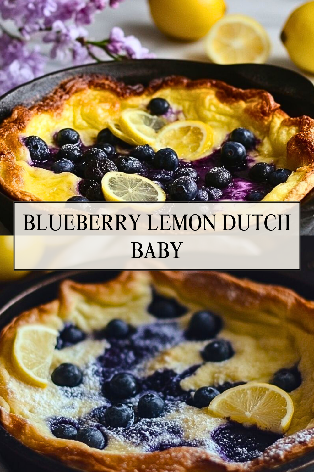 Blueberry Lemon Dutch Baby