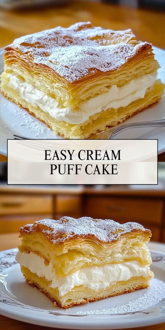 Easy Cream Puff Cake