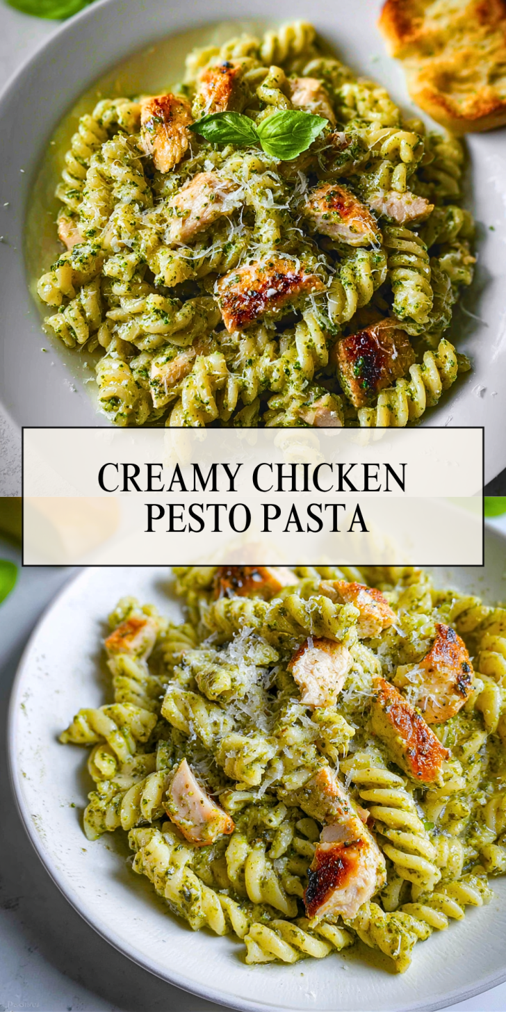 Creamy Chicken Pesto Pasta