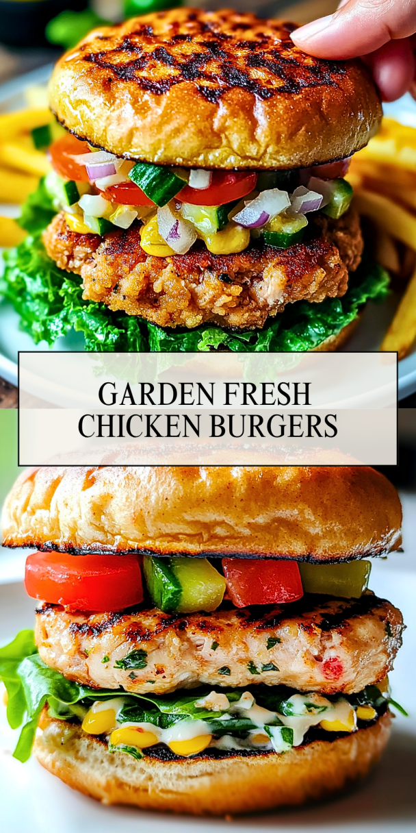 Garden Fresh Chicken Burgers