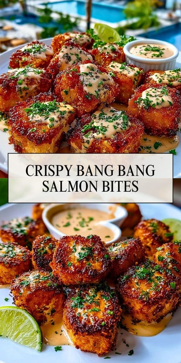 Crispy Bang Bang Salmon Bites
