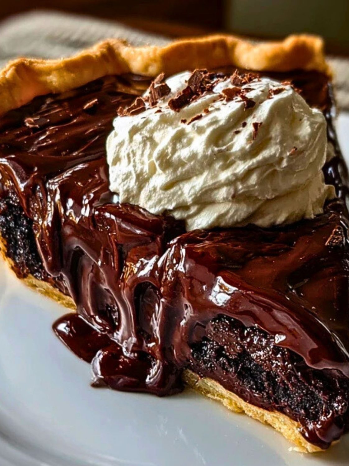 Decadent Hot Fudge Pie