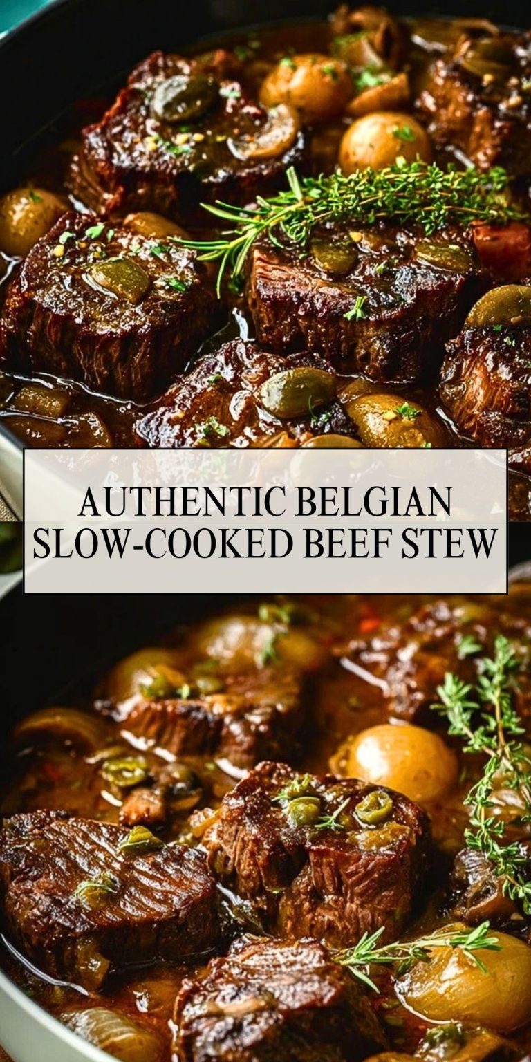 Authentic Belgian Slow-Cooked Beef Stew