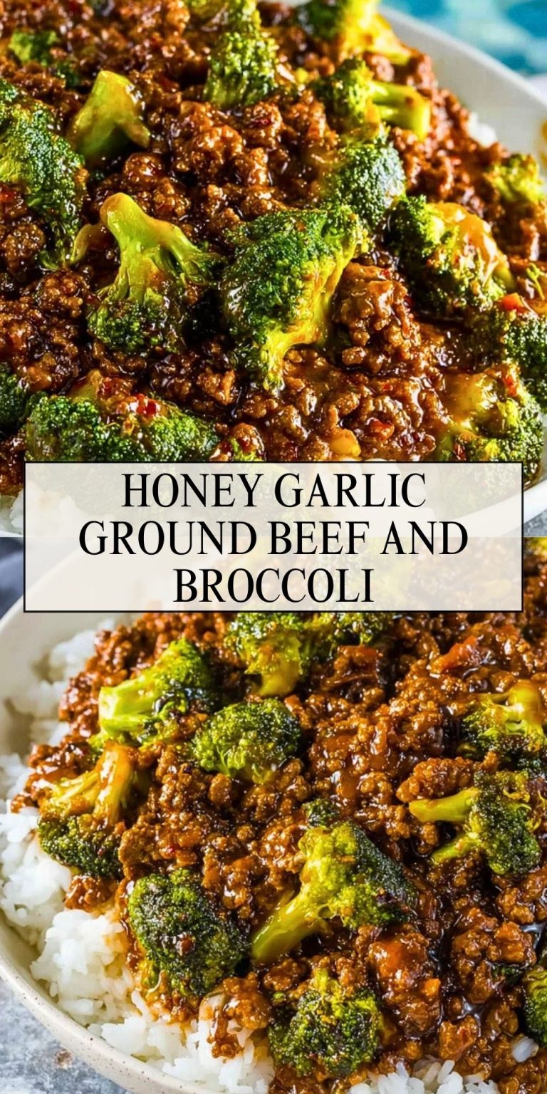 Honey Garlic Ground Beef and Broccoli