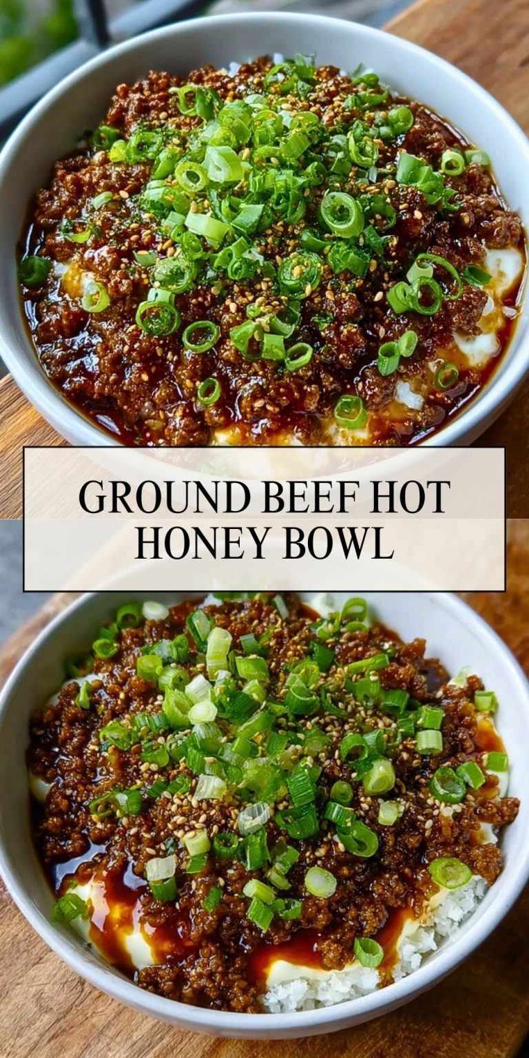 Ground Beef Hot Honey Bowl